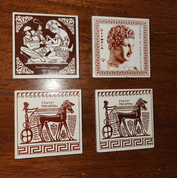 Vintage | Accents | Vintage Ceramic Tile Decorative Accents Or Coasters ...